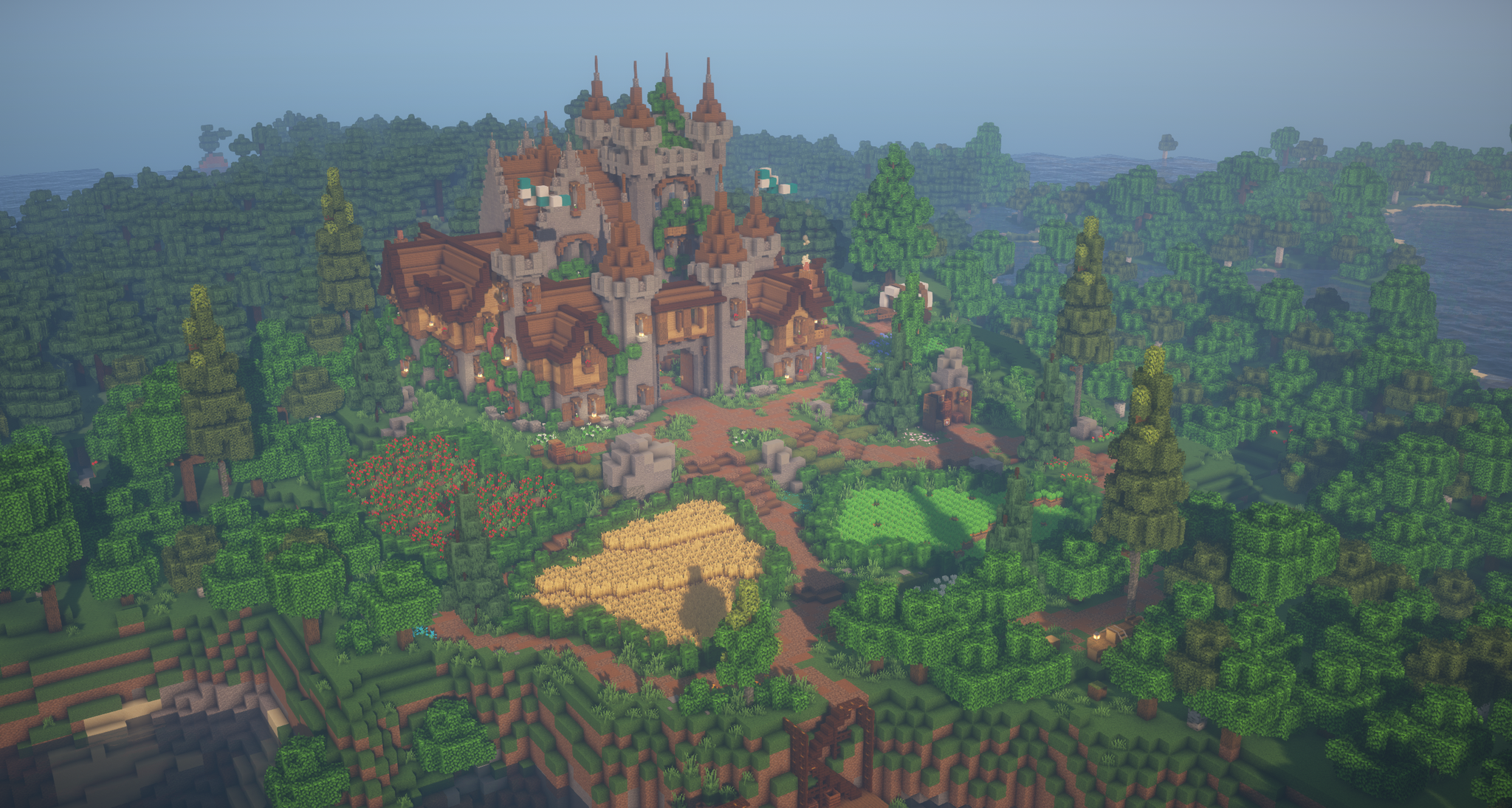 Overgrown Survival Castle with Full Interior – Abfielder Premium ...