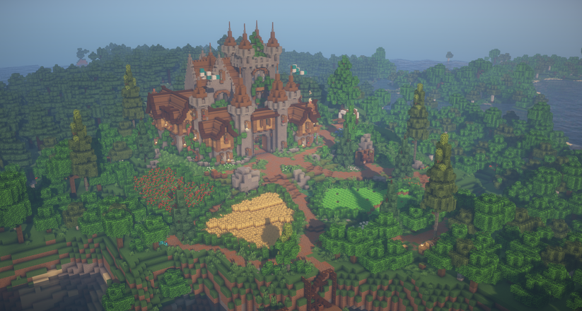 Overgrown Survival Castle with Full Interior – Abfielder Premium ...