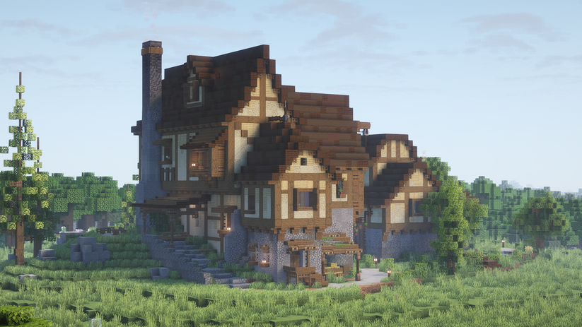 Medieval Survival Base – Abfielder Premium Minecraft Downloads
