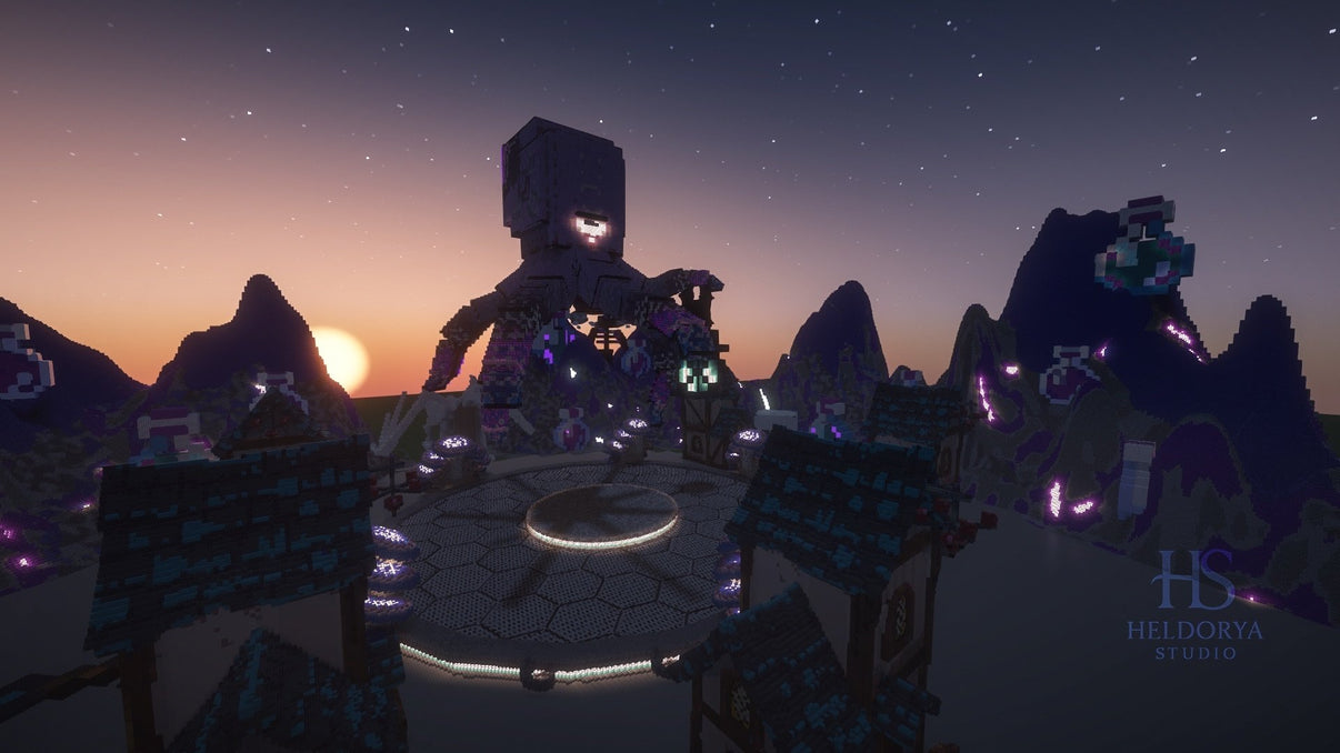 Giant Octopus Purple Monument Arena – Abfielder Premium Minecraft Downloads