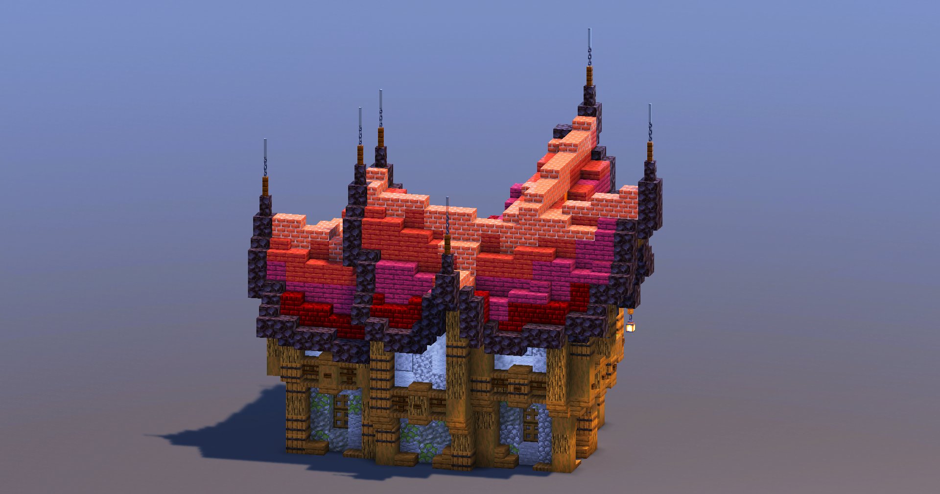 Red Medieval Fantasy House – Abfielder Premium Minecraft Downloads