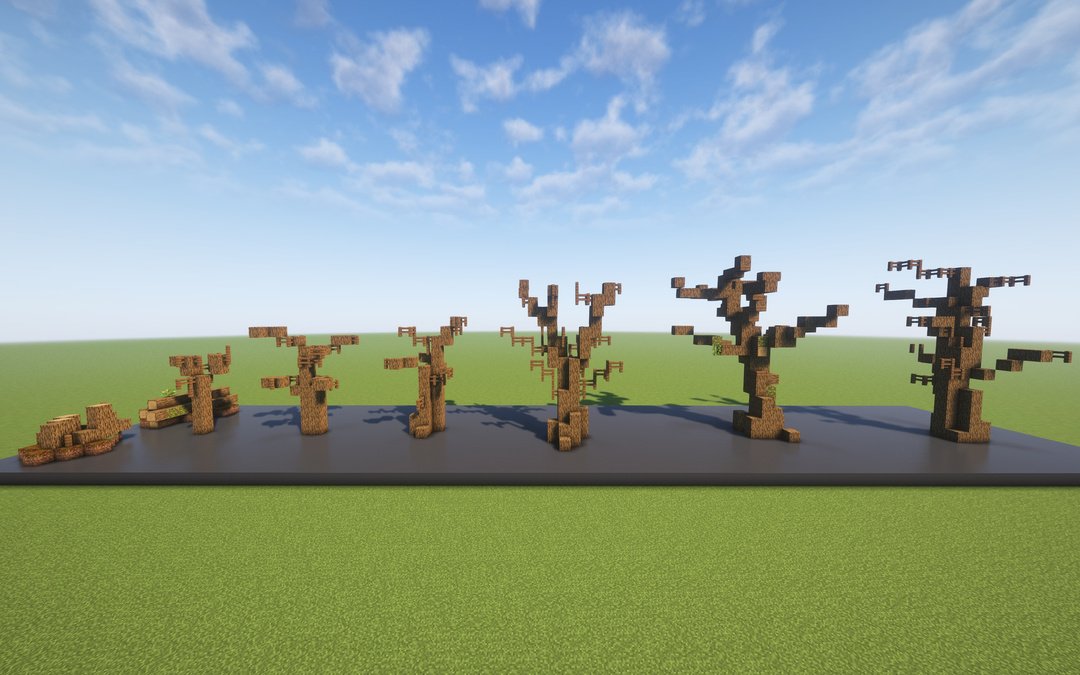 Baren Tree & Stump Pack – Abfielder Premium Minecraft Downloads