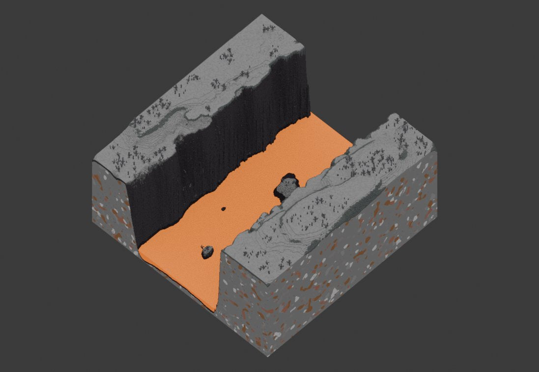 Custom Lava River and Cliffs map – Abfielder Premium Minecraft Downloads