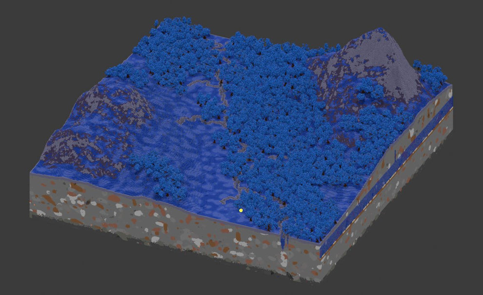 Custom Blue Fantasy Map 500x500 Blocks – Abfielder Premium Minecraft ...