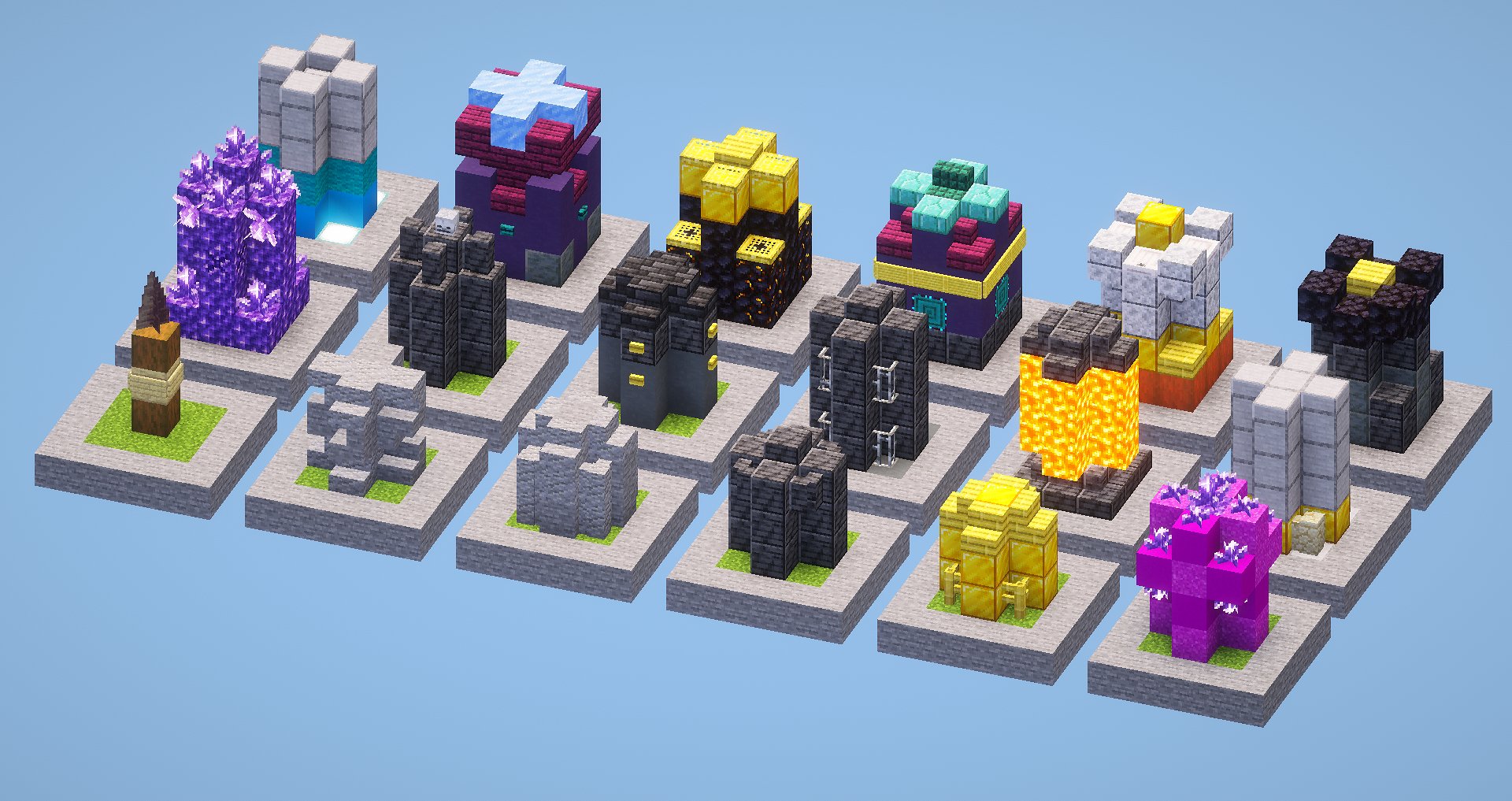 Clash of Clans Wall Pack Level 1-18 – Abfielder Premium Minecraft Downloads