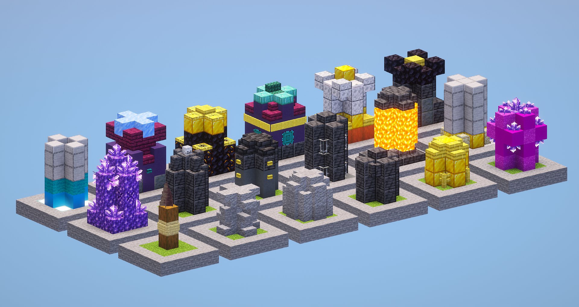 Clash of Clans Wall Pack Level 1-18 – Abfielder Premium Minecraft Downloads