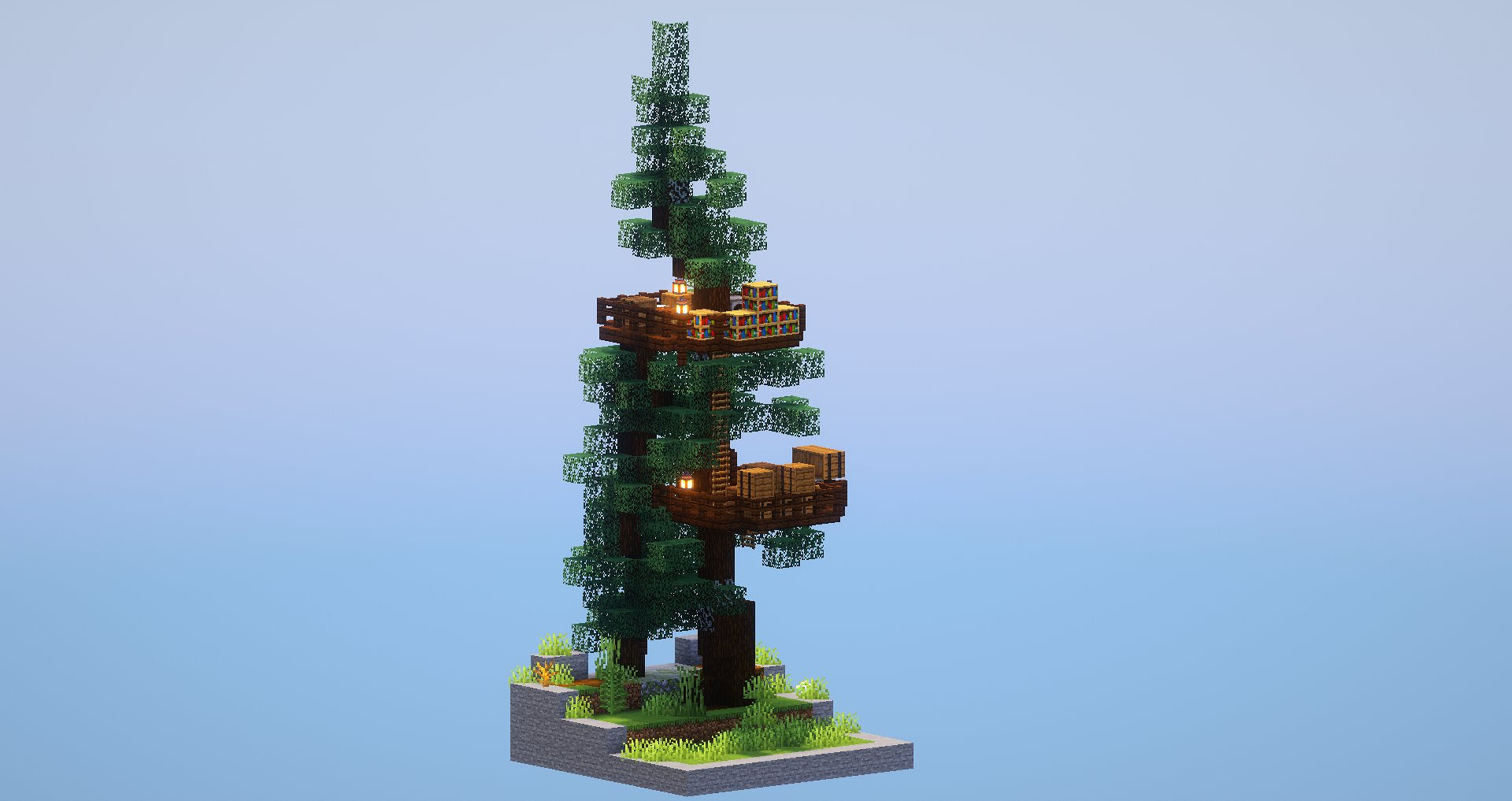 Spruce Treehouse – Abfielder Premium Minecraft Downloads