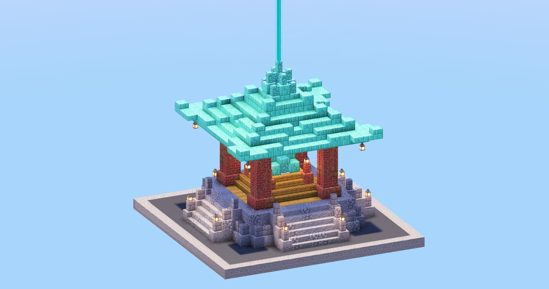 Japanese Temple Beacon Design – Abfielder Premium Minecraft Downloads