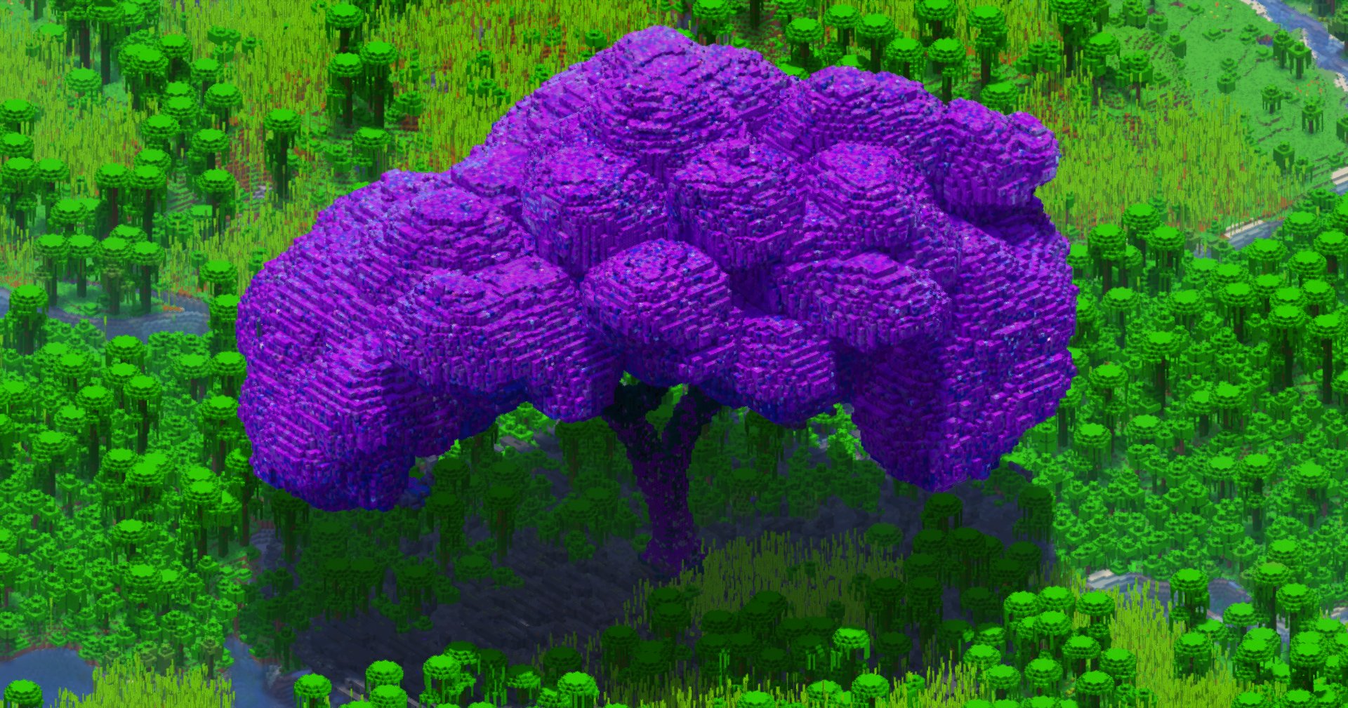 Purple Fantasy Tree – Abfielder Premium Minecraft Downloads
